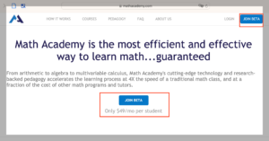 手把手教你注册Math Academy – Eric的数学之旅